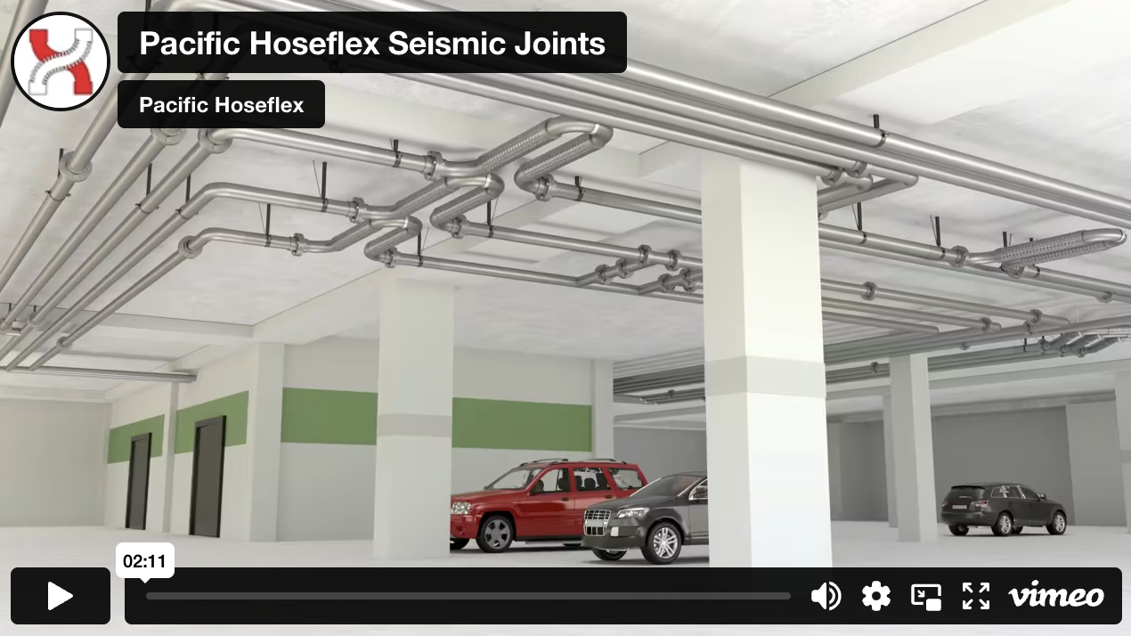 Pipes for Seismic and Expansion Related Movement - Pacific Hoseflex